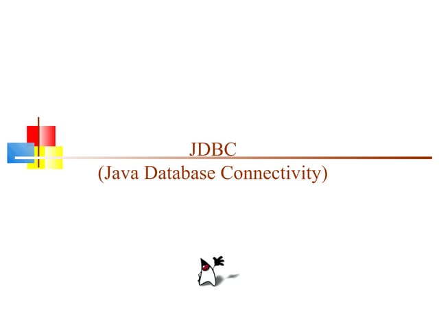 Jdbc (database in java) | PPT Jdbc (database in java) | PPT
