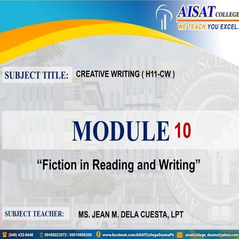 Creative Writing Powerpoint Presentation | PPTX