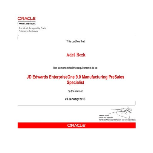 Jd edwards enterprise one 9.0 financial management presales | PDF
