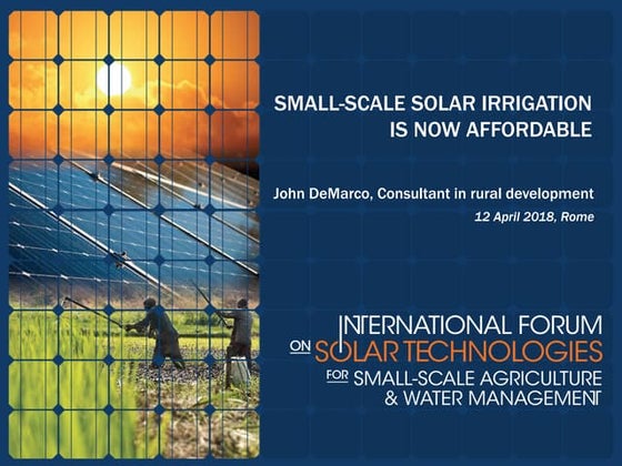Design and fabrication of solar powered smart irrigation system | PDF