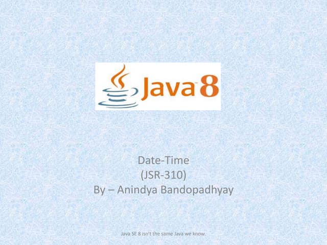 Java 8 Date Time Api Ppt 3615