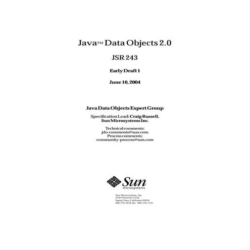 Jdo 2 0 Edr Spec | PDF | Programming Languages | Computing