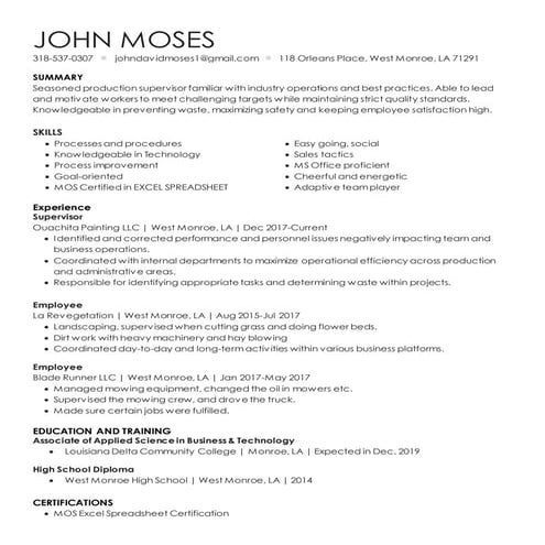 Adam Resume Baylor | DOCX