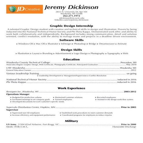 Jd resume 2017 | PDF