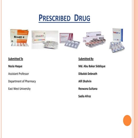 Prescribed drug | PPTX