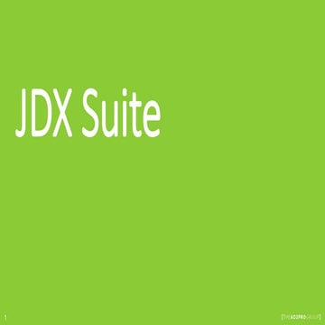 JDX Suite - A Product by Ad2pro Group | PPTX