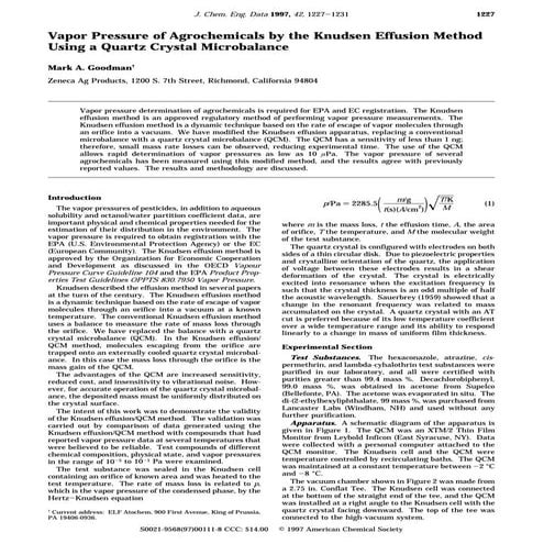 New Vapor Pressure Method | PDF