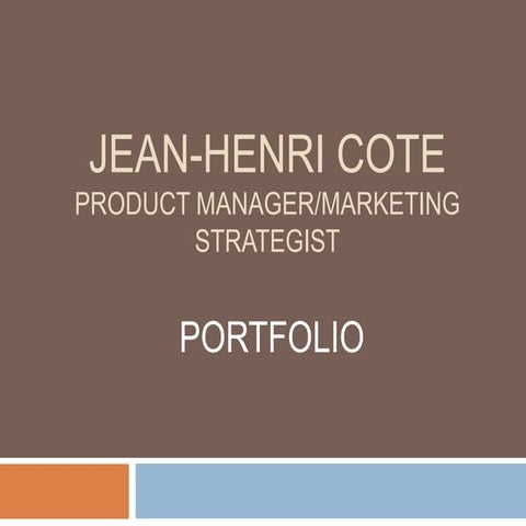 Jean henri cote portfolio | PPTX | Computer Software and Applications ...