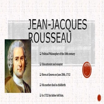 Jean jacques rousseau | PPTX