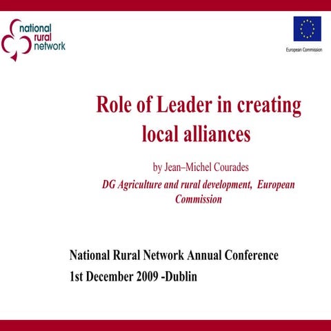 Role of Leader in creating local alliances - Jean Michae Courades | PPT