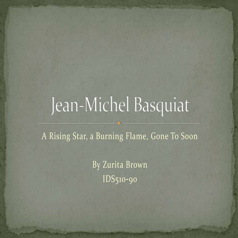 Jean Michel Basquiat | PPTX