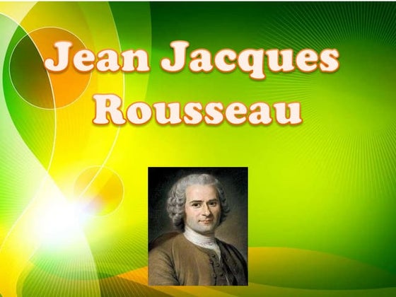 Jean jacques rousseau | PPT