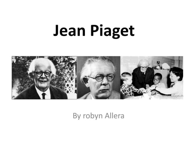 Piaget’S Cognitive Development Theory | PPT