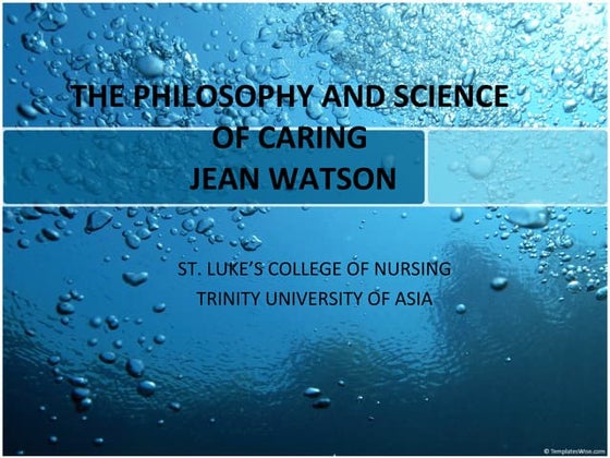 TFN PPT GROUP 4 KATIE ERIKSSON CARIRATIVE CARING THEORY | PDF