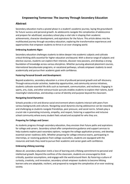 Multi-Disciplinary Education: Empowering Learning for a Complex World ...