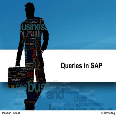 Queries In Sap Introduction Pptx Databases Computer Software And 0870