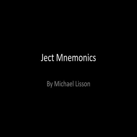 Ject Mnemonics | PPT
