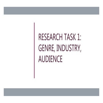 Jed Clarke_Research task 1_Genre, industry, audience.pptx