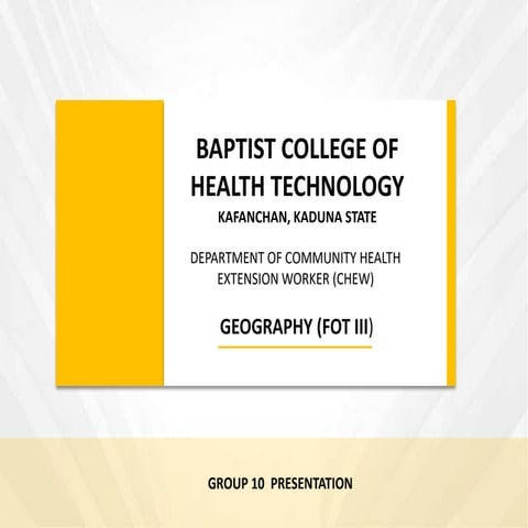 Agricultural, traditional and cultural habit of the Bajju ethic group ...