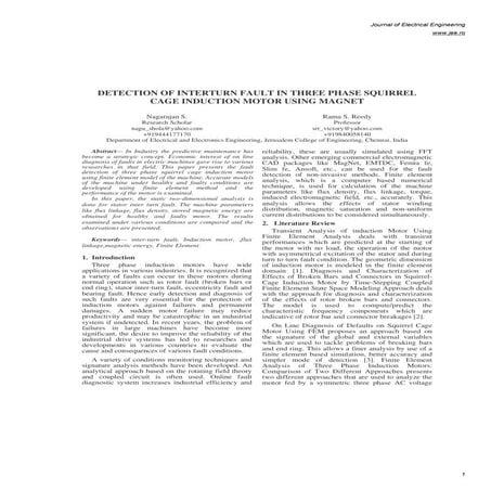 Detection Of Interturn Fault In Three Phase Squirrel Cage Induction Motor Using Magnet Jee Ro