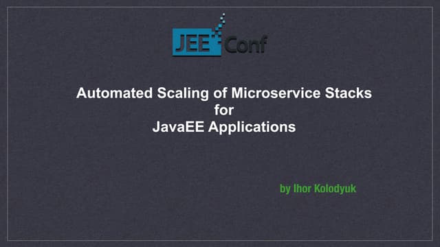 Automated Scaling Of Microservice Stacks For Javaee Applications 8972