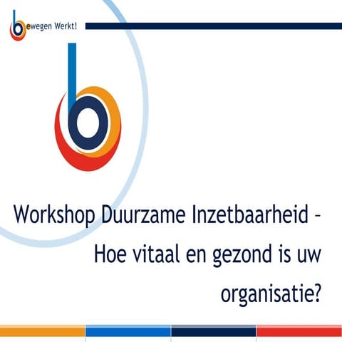 Jeen Bomers - Bewegen Werkt | PPT