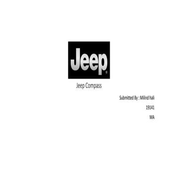 Jeep compass marketing | PPTX