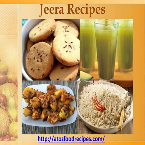 Jeera Recipes | PPTX