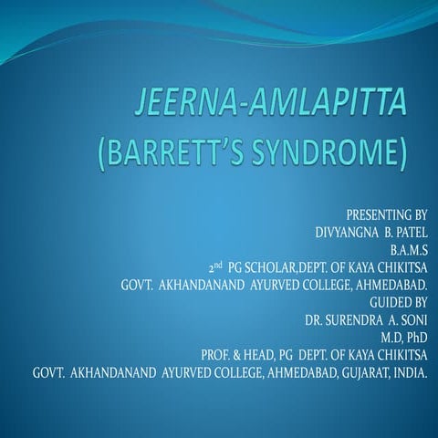 Jeerna amlapitta | PPTX