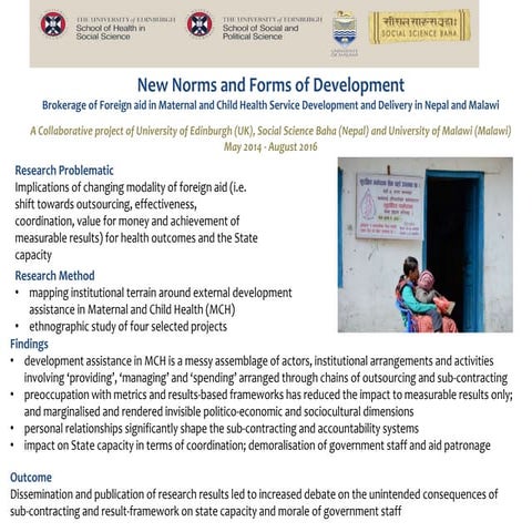 Power of partnership conference: Poster: New norms and forms of ...