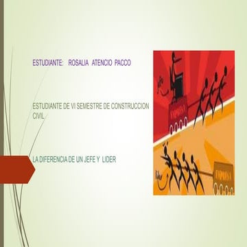 Diferencias entre jefe y lider | PPTX