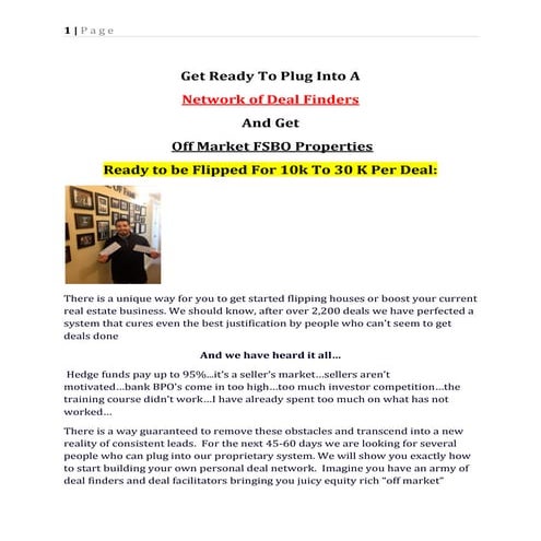 Jeff kaller-deal-finder | PDF