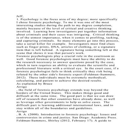 What is forensic psychology? | PDF