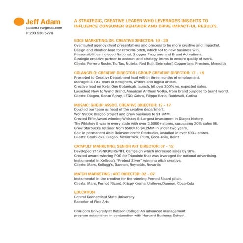 Bear Grant Resume 2015 | PDF