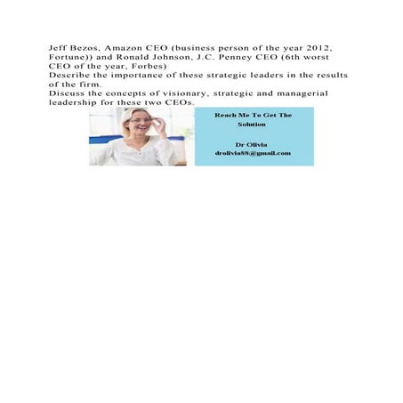 Jeff Bezos, Amazon CEO (business person of the year 2012, Fortune)) .docx