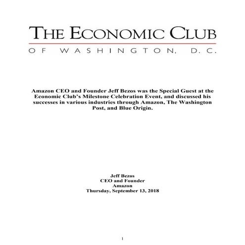 Jeff Bezos Live Interview Transcript | PDF