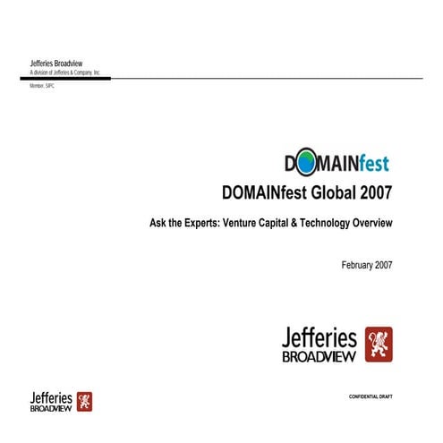 Jefferies Domainfest Global 2007 | PDF