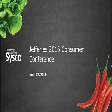 Jefferies 2016 Consumer Conference | PPTX