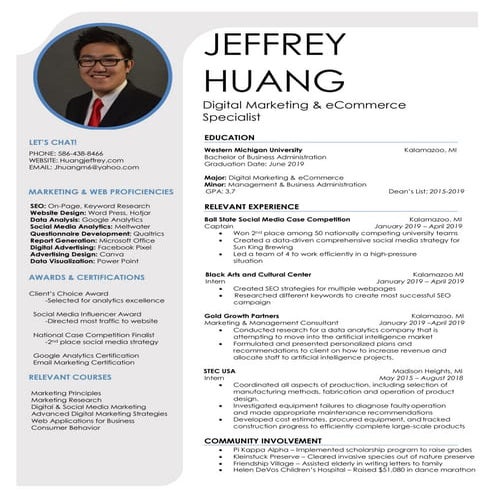 Jeff huang resume | PDF