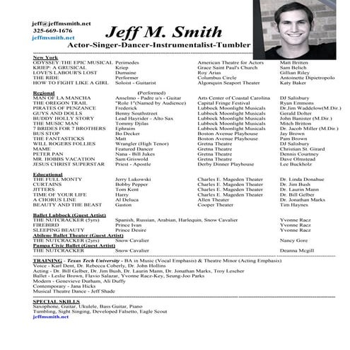 Jeff M. Smith Resume | PDF