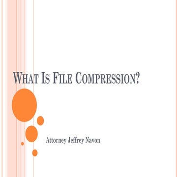 What Is File Compression? | PPT