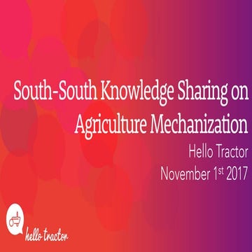 Hello Tractor | PDF