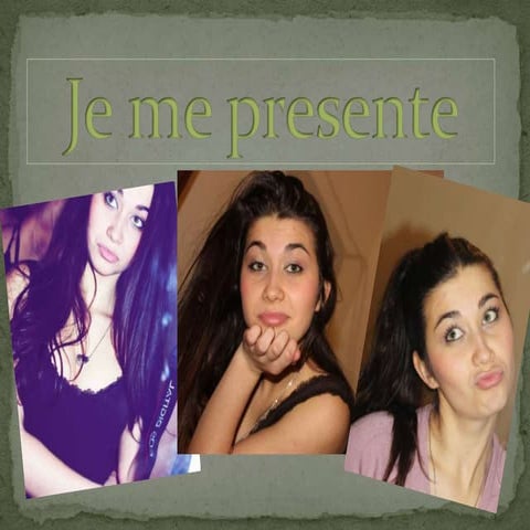 Je me presente | PPTX