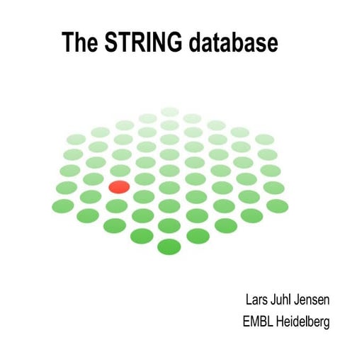 The STRING database | PPT