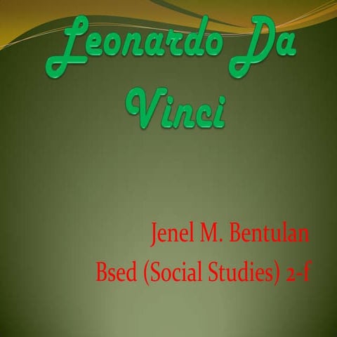 Sining sa Renaissance Period | PPTX