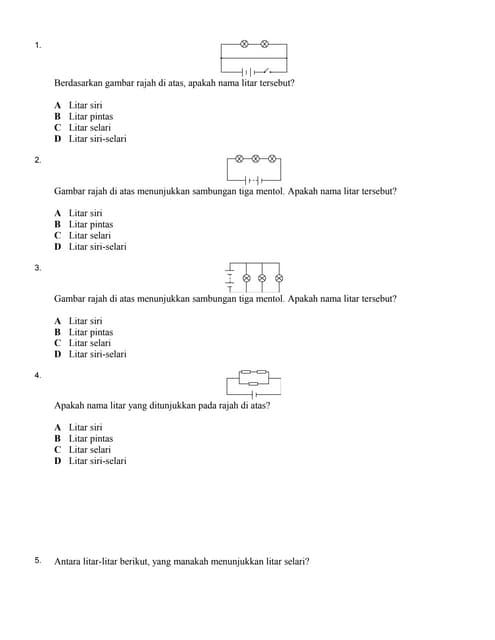 Analisis litar siri, litar selari dan litar | PPTX