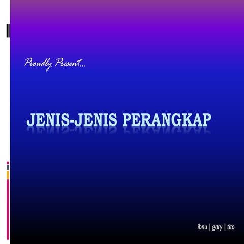 Jenis jenis perangkap | PPTX