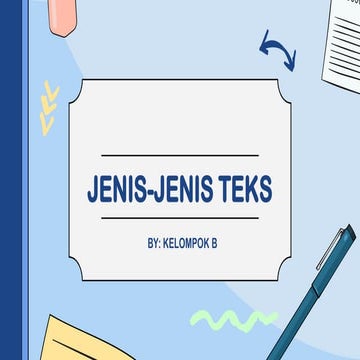 Jenis-Jenis Teks | PPTX