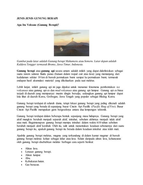Gunung berapi | PDF
