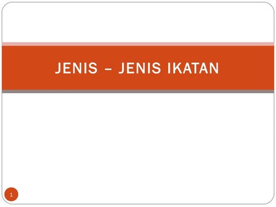 Jenis jenis ikatan (knots) | PPT